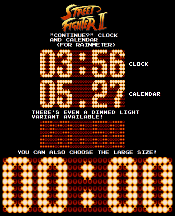 SFII Continue Clock and Calendar (For Rainmeter) by TheWolfBunny64 on ...
