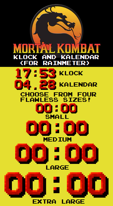 Mortal Kombat Klock and Kalendar (For Rainmeter) by TheWolfBunny64 on ...
