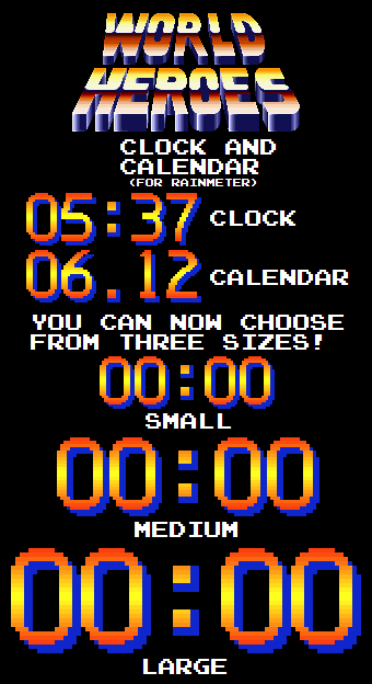 World Heroes Clock and Calendar (For Rainmeter) by TheWolfBunny64 on ...