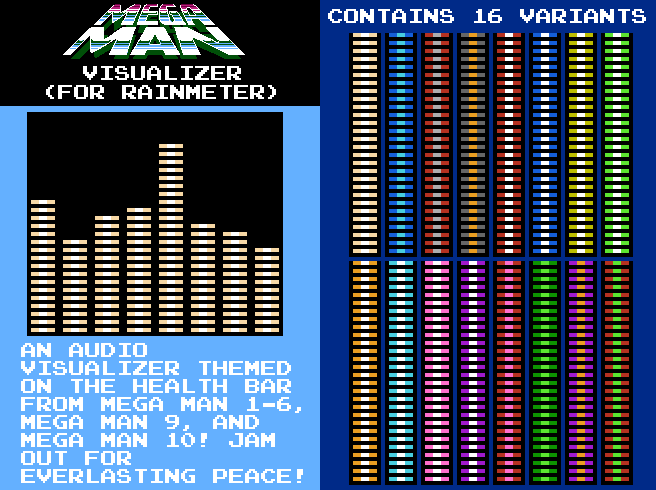 Mega Man Visualizer (For Rainmeter) by TheWolfBunny64 on DeviantArt