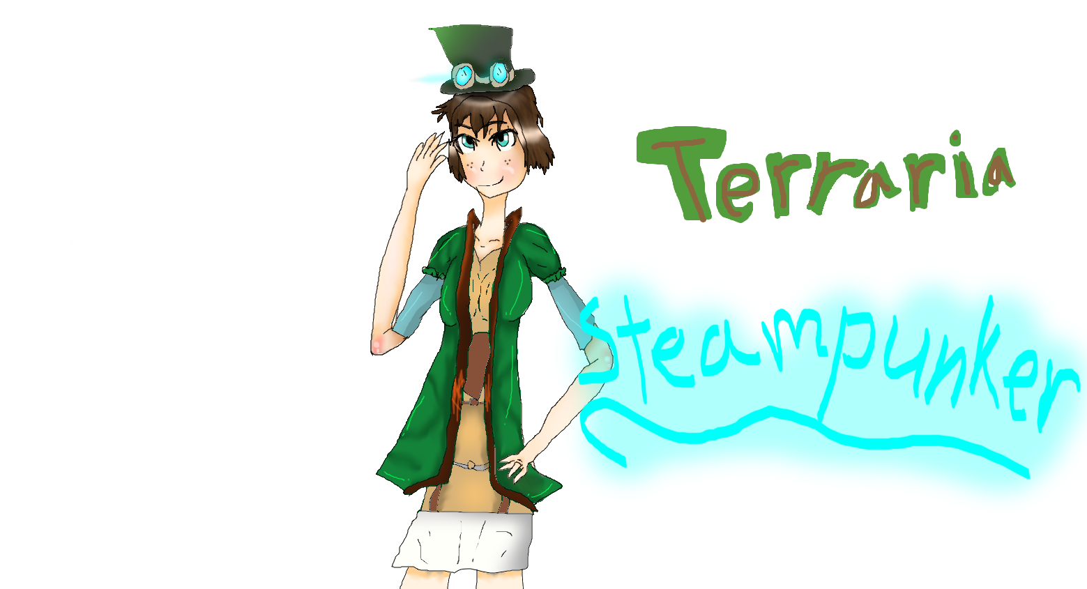 terraria steampunker by moonlitegem on DeviantArt