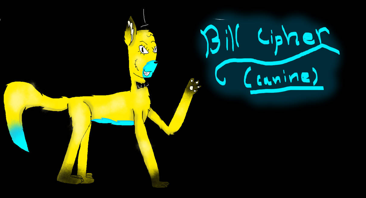 Bill cipher canine by moonlitegem on DeviantArt
