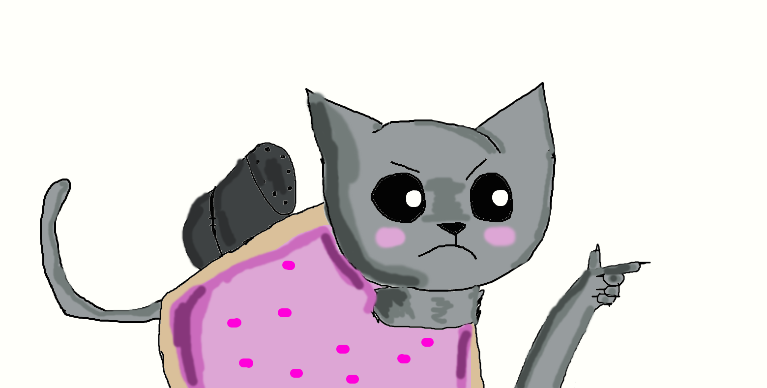 Cat With Machine Gun