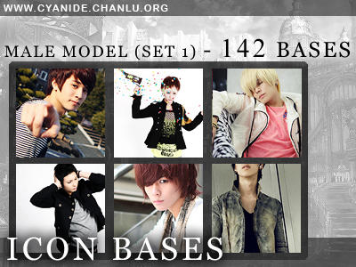 Icon Bases - Male Model Set 1 by CyanideGraphics on DeviantArt