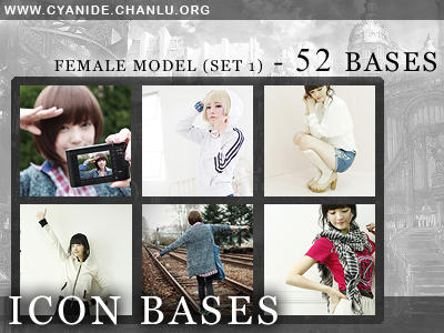 Icon Bases - Female Model Set1 by CyanideGraphics on DeviantArt