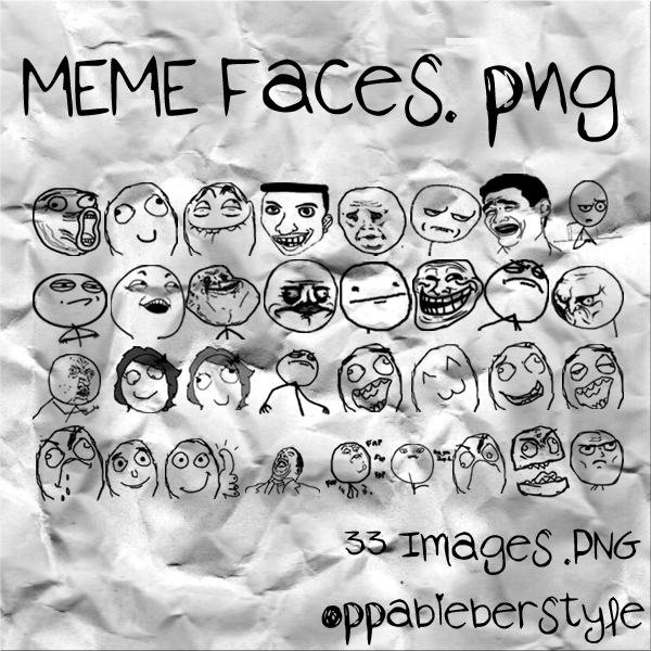 MEME FACES. PNG by OppaBieberStyle on DeviantArt