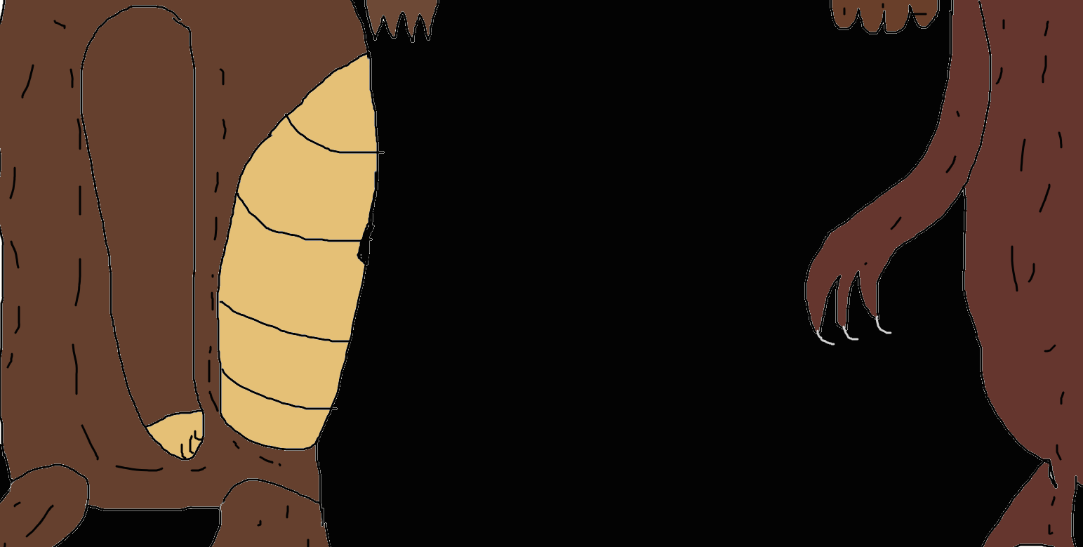 the ape titan and the creature by woahcrashbandicoot on DeviantArt
