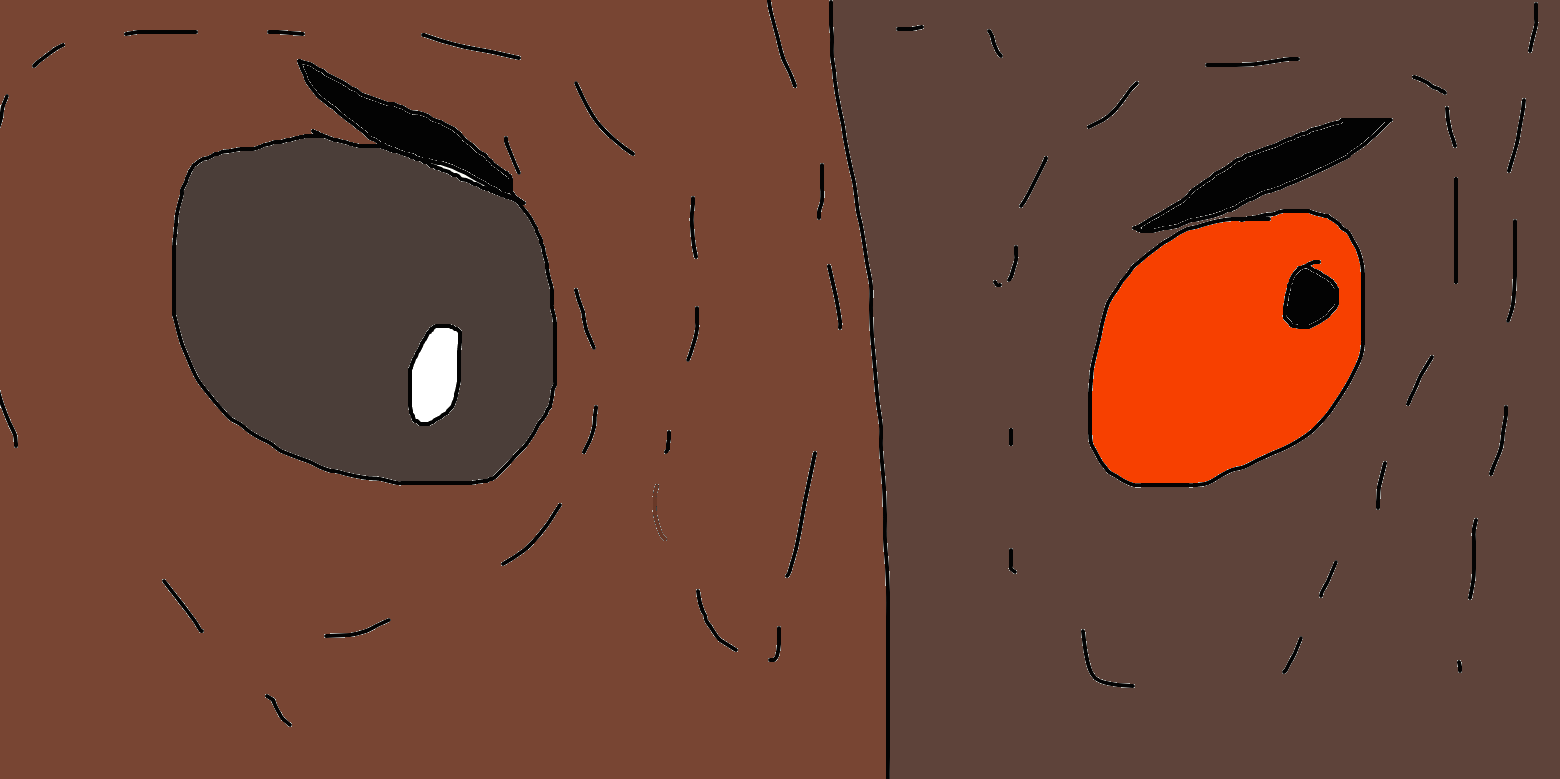 beast vs creature's eyes by woahcrashbandicoot on DeviantArt