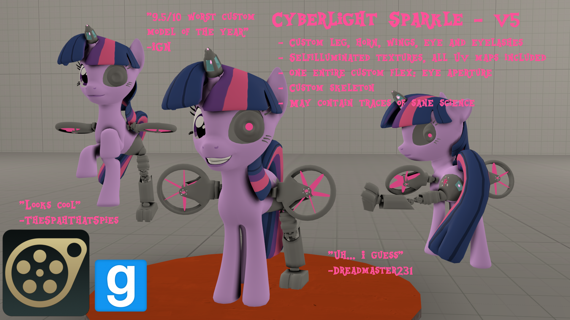 [SFM] [GMOD] [DL] Cyberlight Sparkle - V5.2 by drweegee1337 on DeviantArt