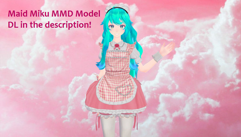 Maid Miku (MMD Model Download) by Zonic-needs-a-xanax on DeviantArt