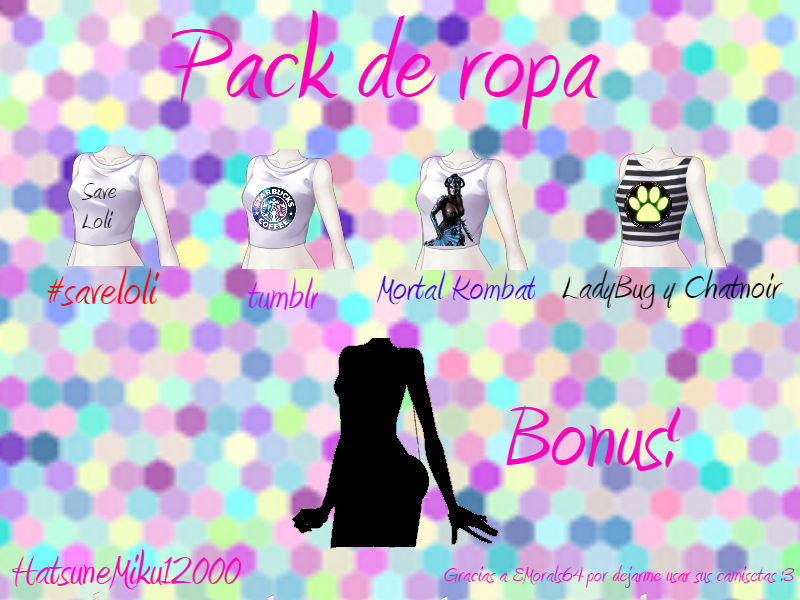 Pack De Ropas by HatsuneMiku12000 on DeviantArt