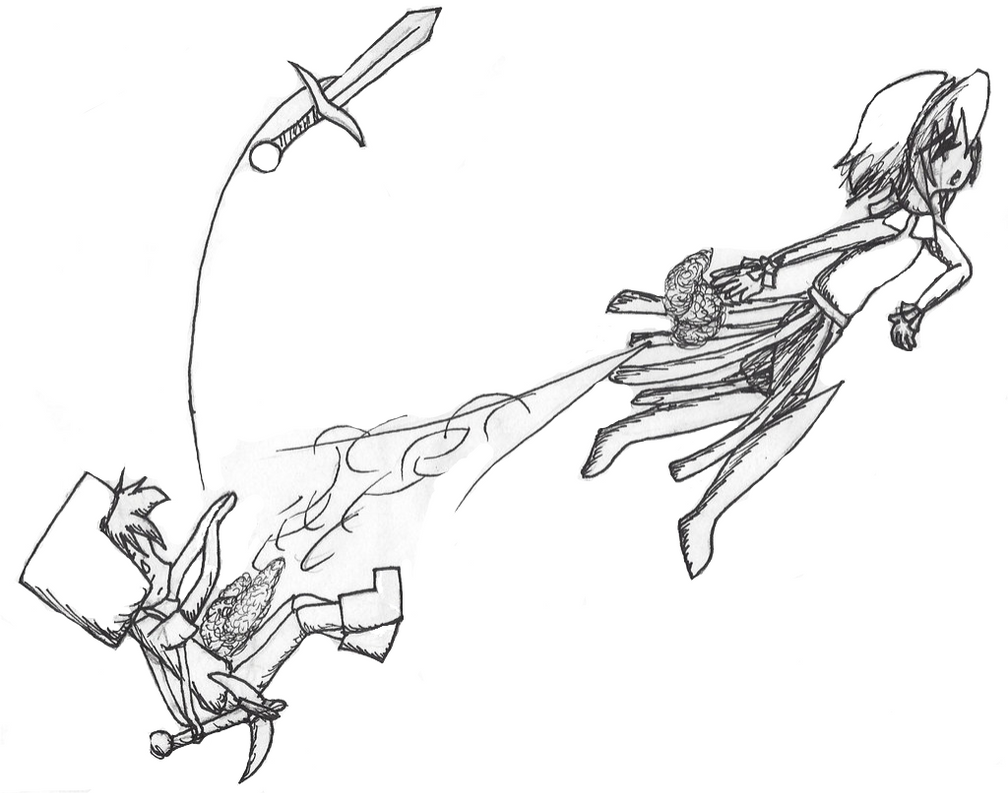 Ghast Attack Girl by kayzalo on DeviantArt