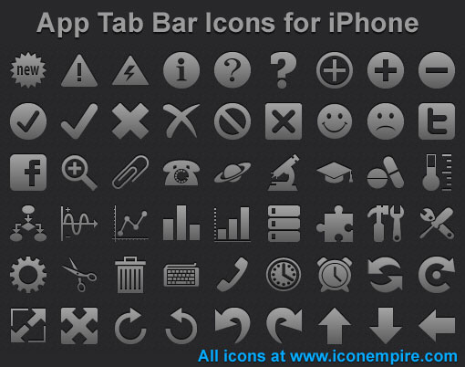App Tab Bar Icons for iPhone by Iconoman on DeviantArt