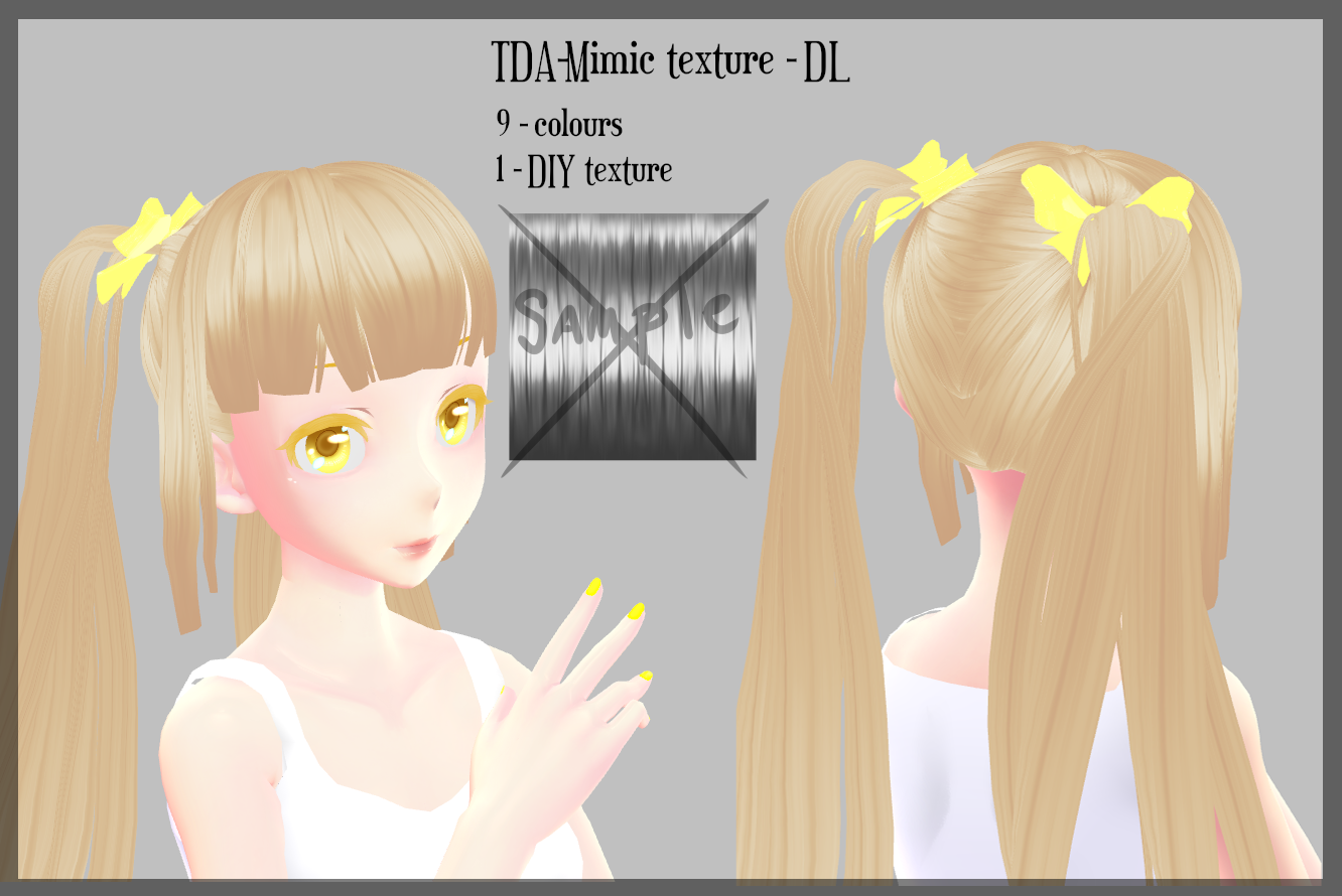 TDA Mimic hair tex - DL - Free by Littlemisshorror on DeviantArt