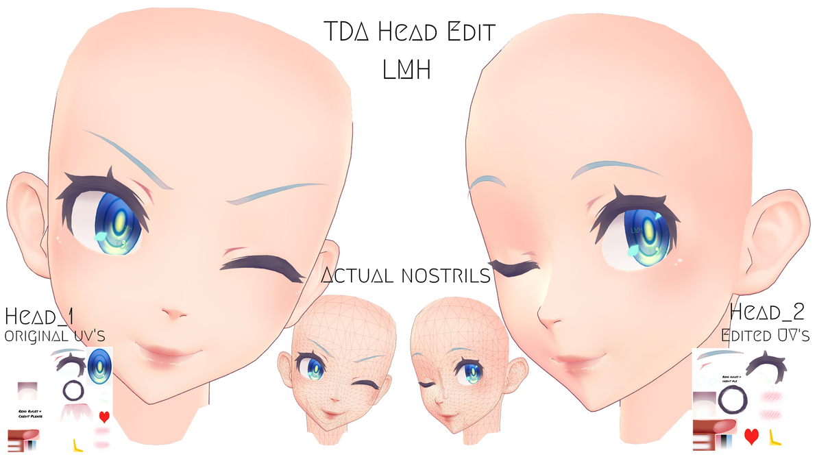 LMH TDA Head with actual nostrils - DL by Littlemisshorror on DeviantArt