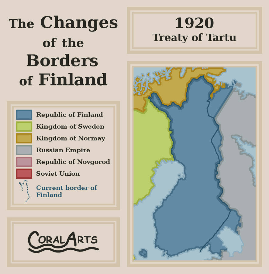 Changes of the Borders of Finland 1323-2013 by CoralArts on DeviantArt