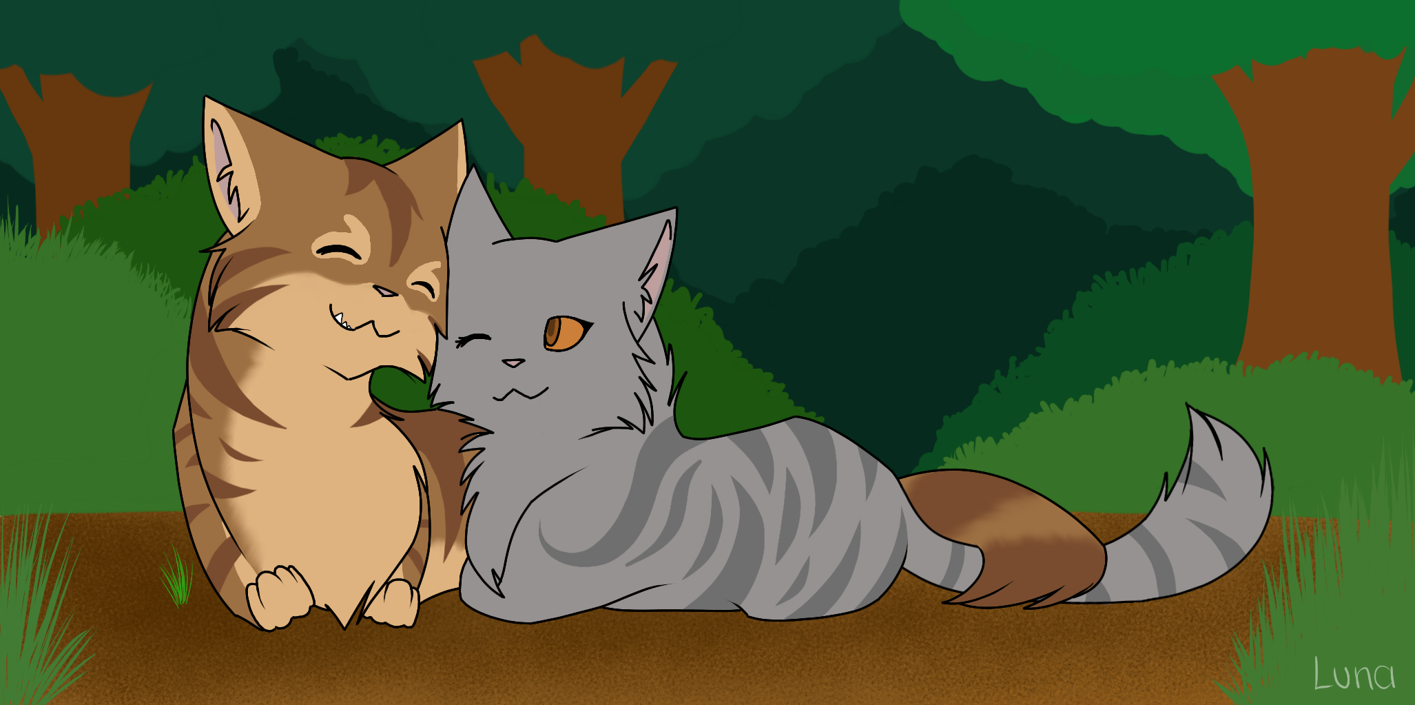 Warrior Cats Crookedstar And Willowbreeze