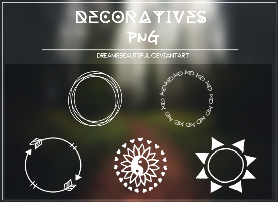 -Decoratives circles |PNGS| by DreamsBeautiful on DeviantArt