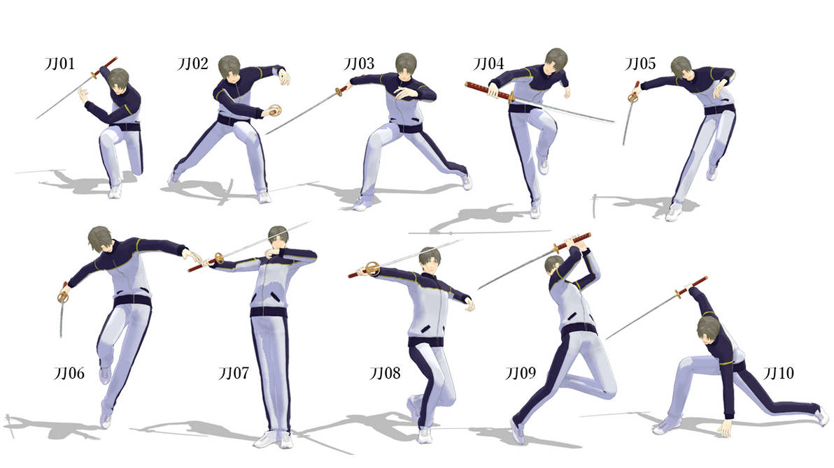 Pose Katanamochi1 DL Download by wagdodat321 on DeviantArt