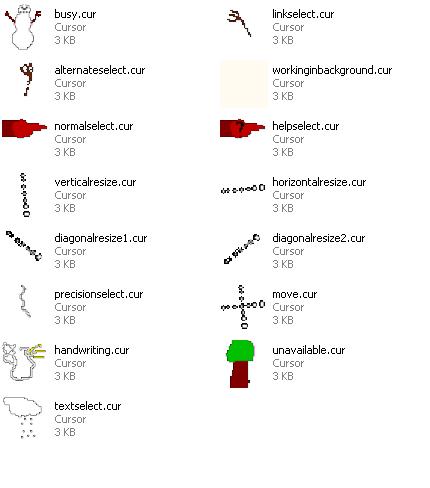 Winter Cursors by Czar-Choi on DeviantArt
