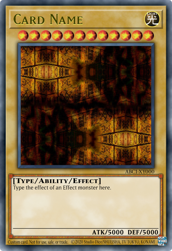 YGO: Extended Text Template (PSD) by icycatelf on DeviantArt