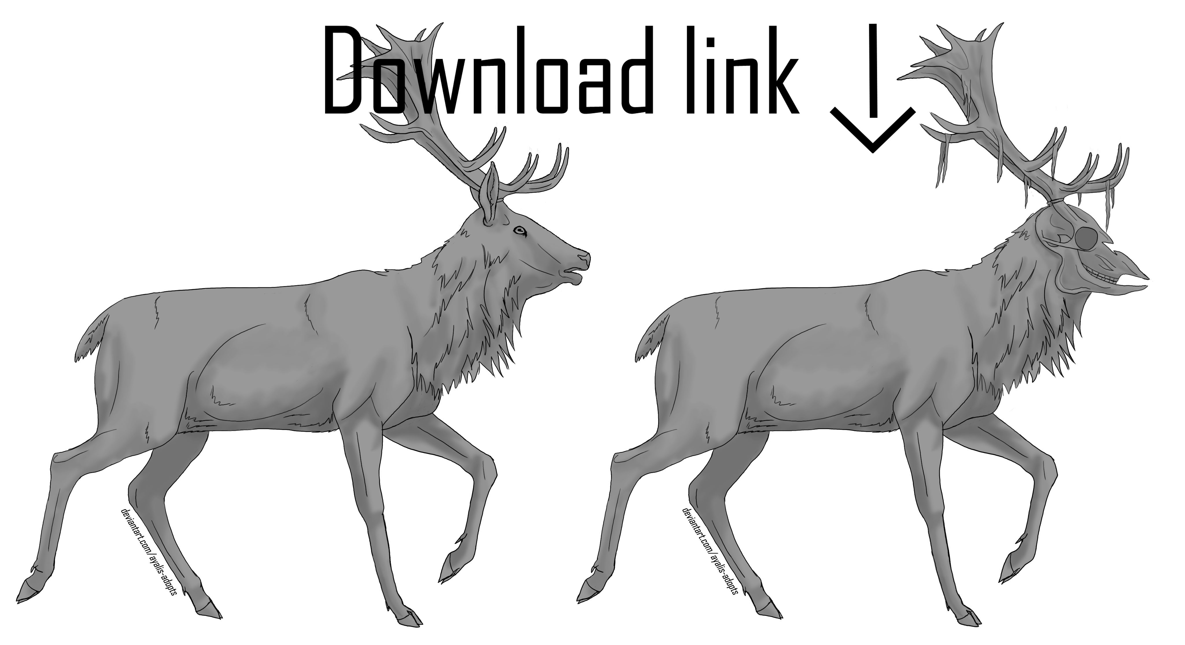 Free Deer Base by Ayalis-Adopts on DeviantArt