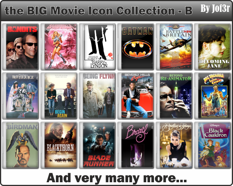 the BIG Movie Icon Collection - B by jof3r on DeviantArt