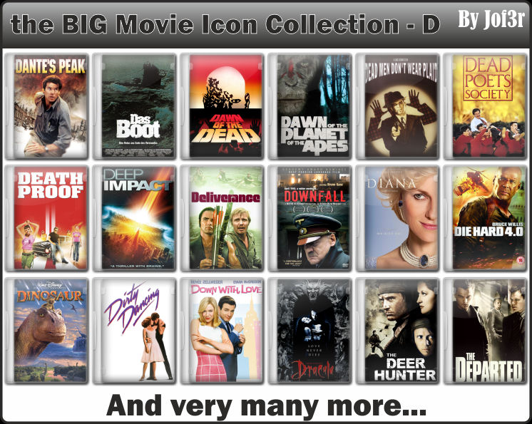 the BIG Movie Icon Collection - D by jof3r on DeviantArt