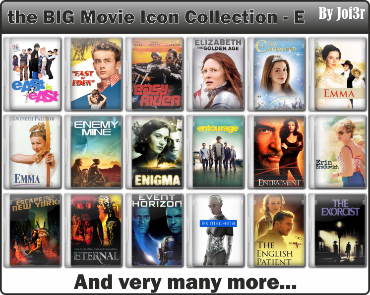 the BIG Movie Icon Collection - E by jof3r on DeviantArt