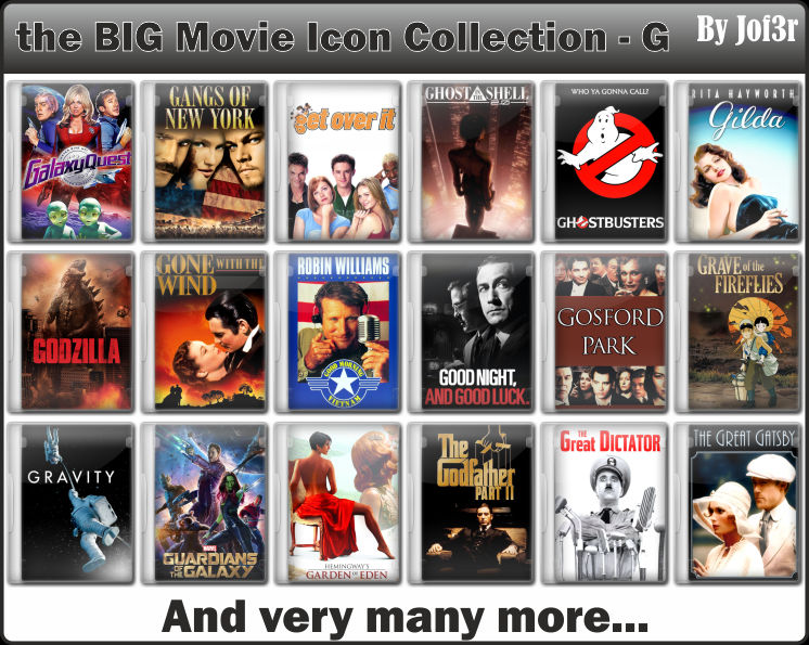 the BIG Movie Icon Collection - G by jof3r on DeviantArt