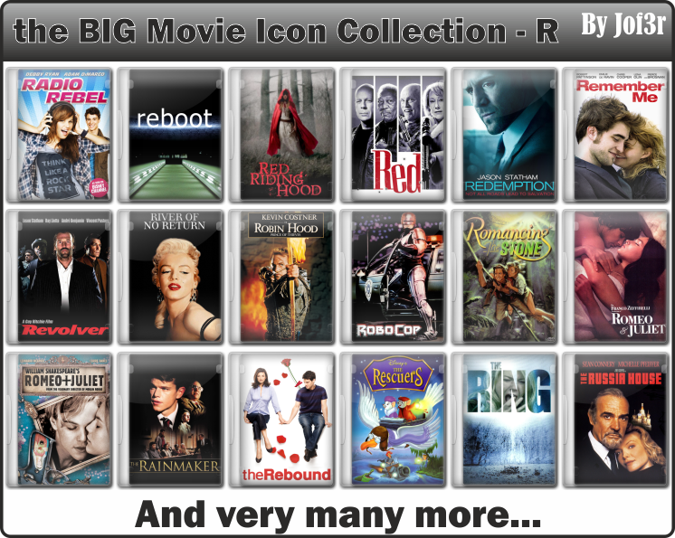 the BIG Movie Icon Collection - R by jof3r on DeviantArt