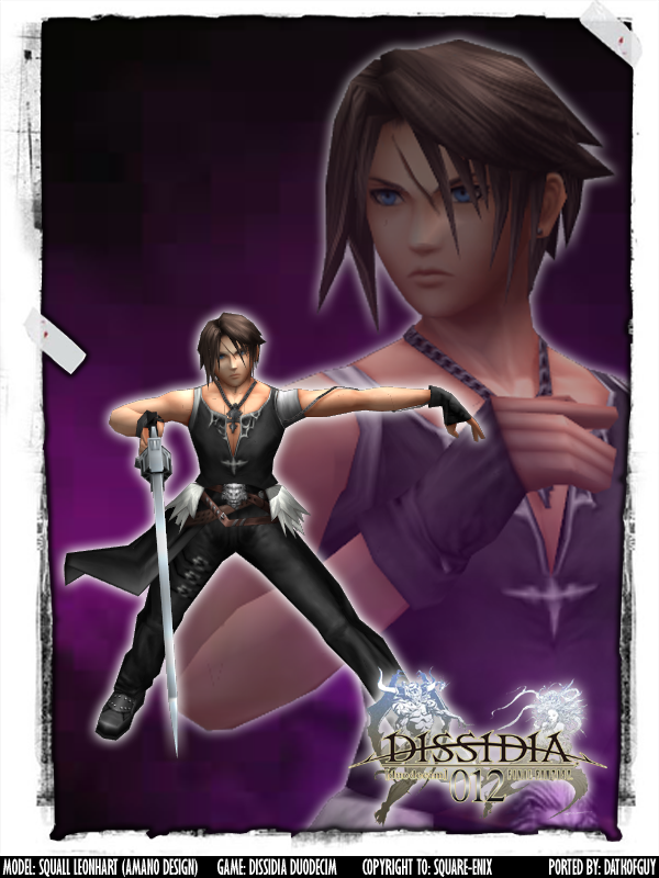 Dissidia - Squall Leonhart (Amano Design) by DatKofGuy on DeviantArt