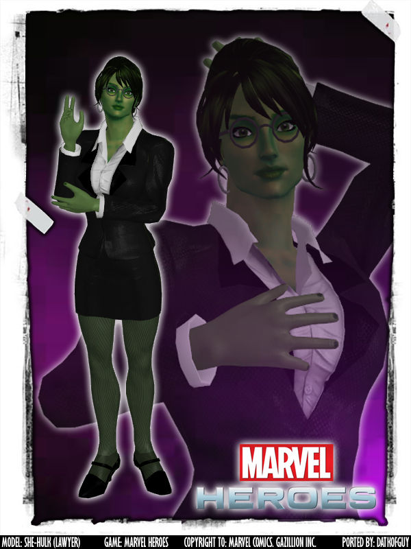 Marvel Heroes - She-Hulk (Lawyer) by DatKofGuy on DeviantArt