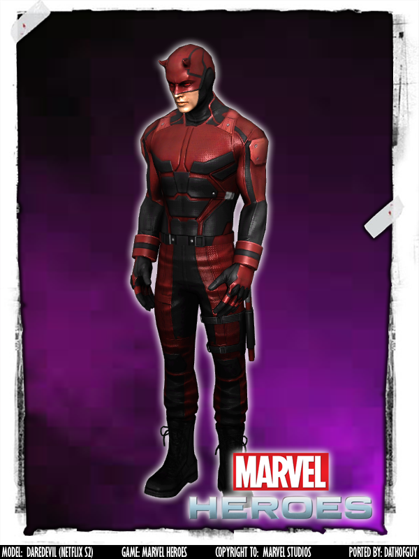Marvel Heroes - Daredevil (Netflix Red S2) by DatKofGuy on DeviantArt