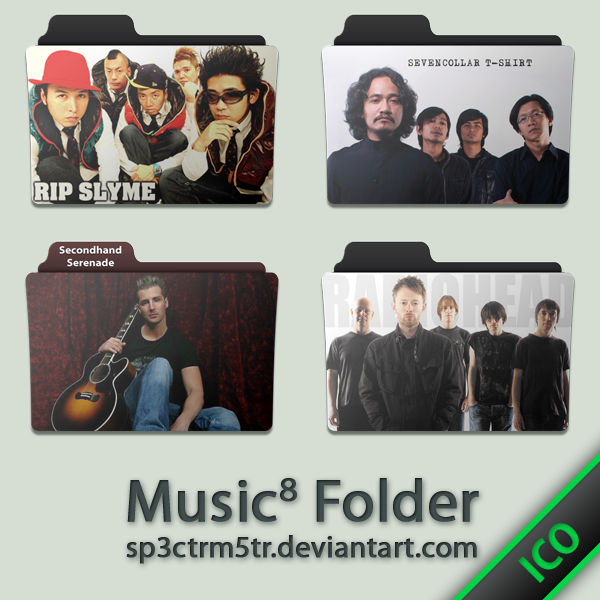 Music Folder 8 ICO by sp3ctrm5tr on DeviantArt