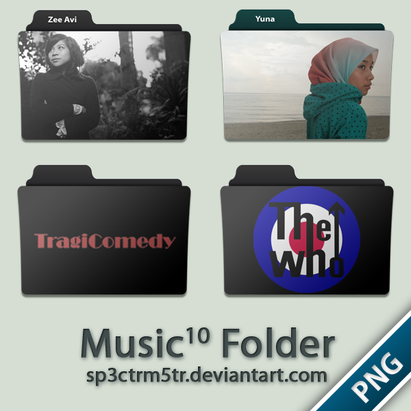 Music Folder 10 PNG by sp3ctrm5tr on DeviantArt