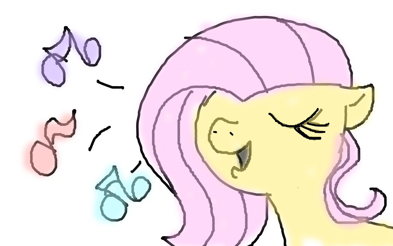 Fluttershy Sings by BurningEclipse on DeviantArt