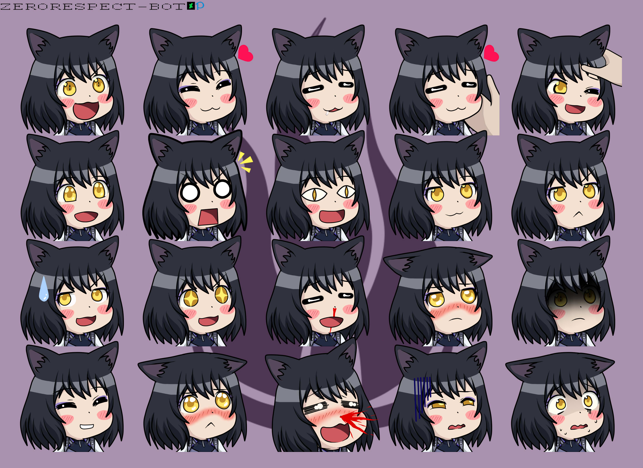 RWBY Blake Volume 7 Ohayou Set by Zephylyne on DeviantArt