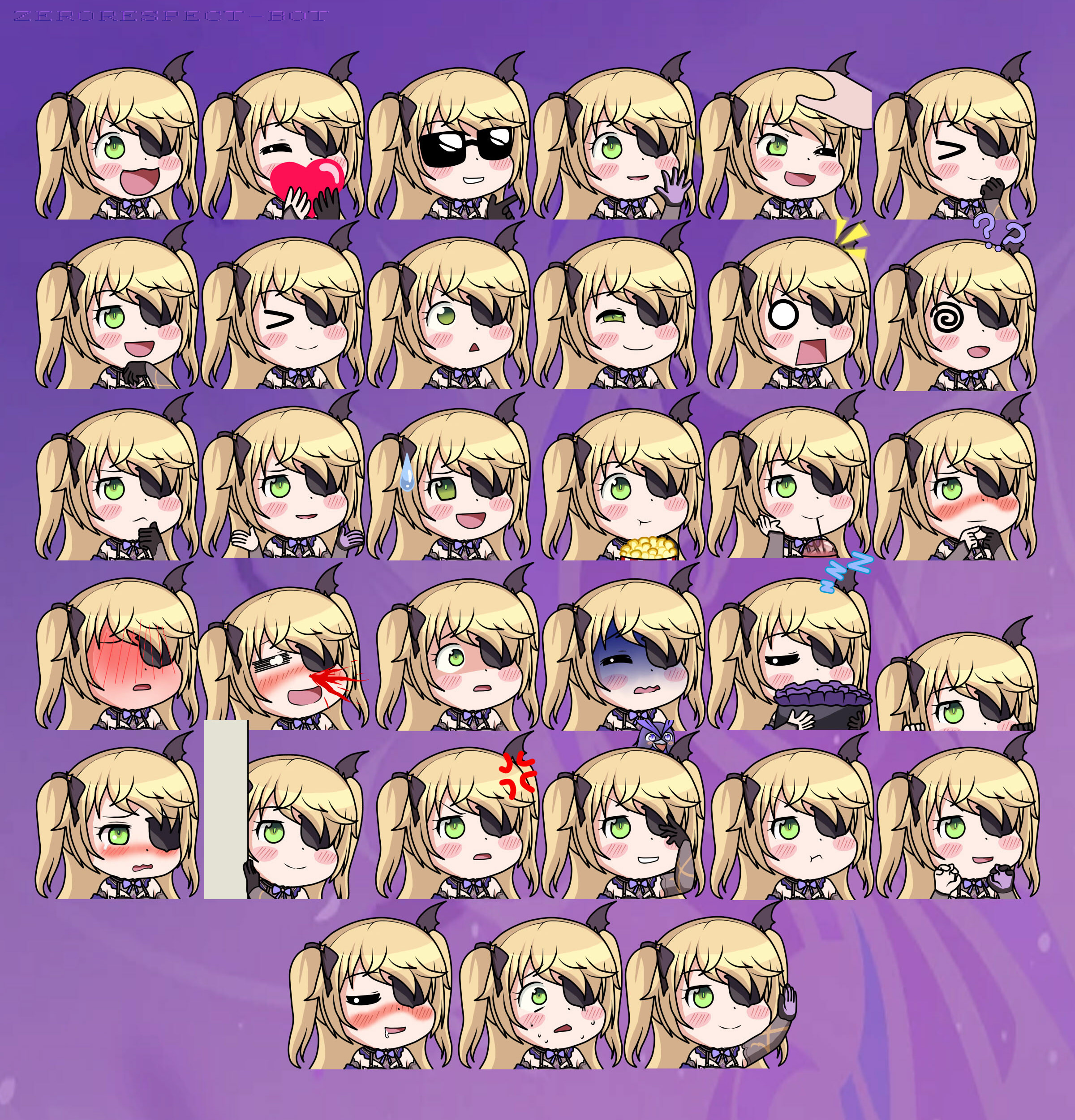 Genshin Impact Fischl Ohayou Set (Commission) by Zephylyne on DeviantArt