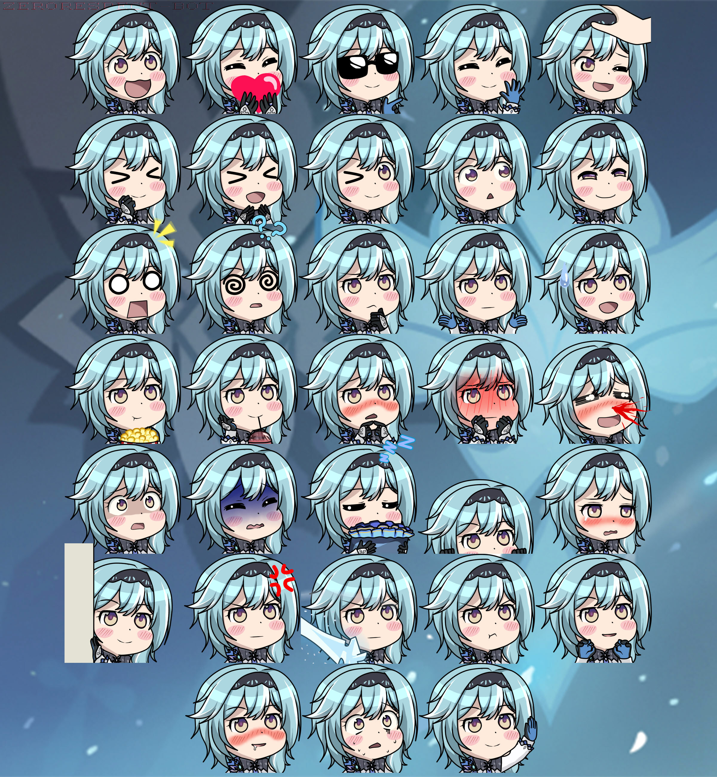 Genshin Impact Eula Ohayou Set (Commission) by Zephylyne on DeviantArt