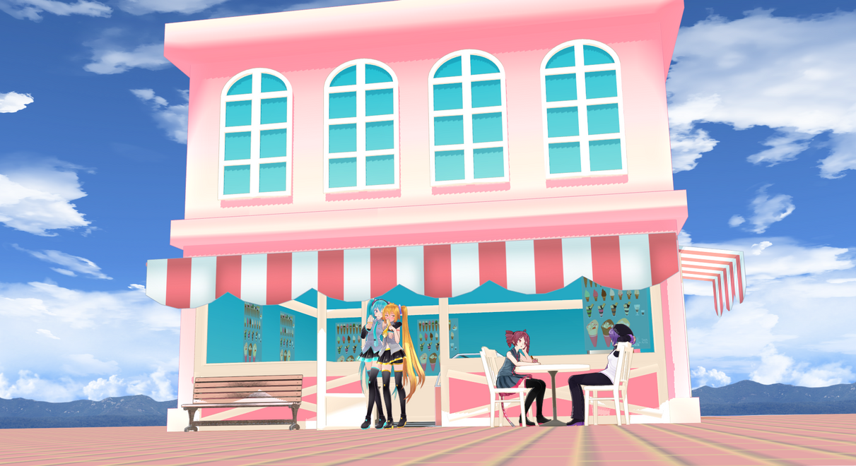 [MMD] 3DCG Ice Cream Shop Download by Madpadness on DeviantArt