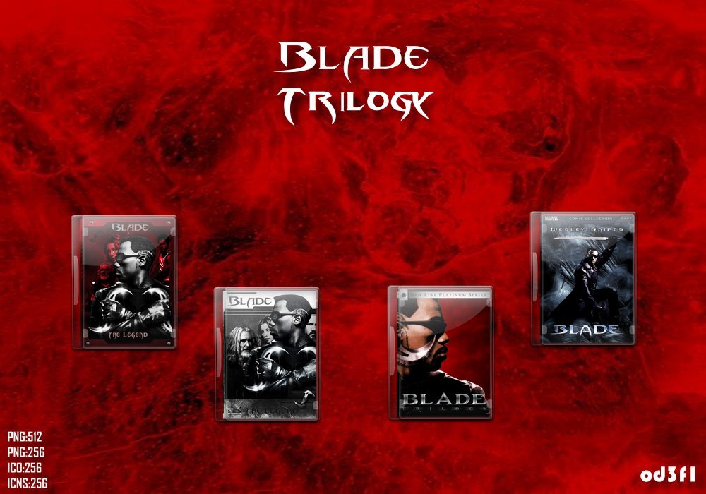 Blade Trilogy DVD Icons by od3f1 on DeviantArt