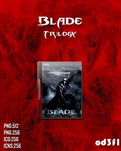 Blade Trilogy DVD Icon 04 by od3f1 on DeviantArt