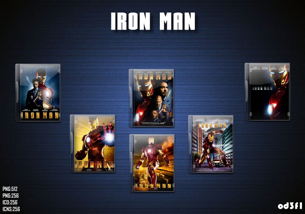 Iron Man Main Icon Set by od3f1 on DeviantArt