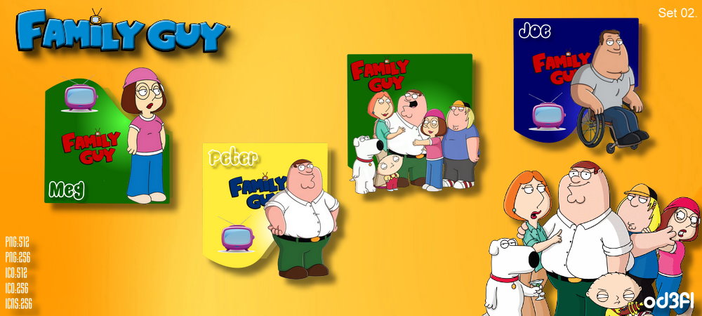 Family Guy Set 02 by od3f1 on DeviantArt
