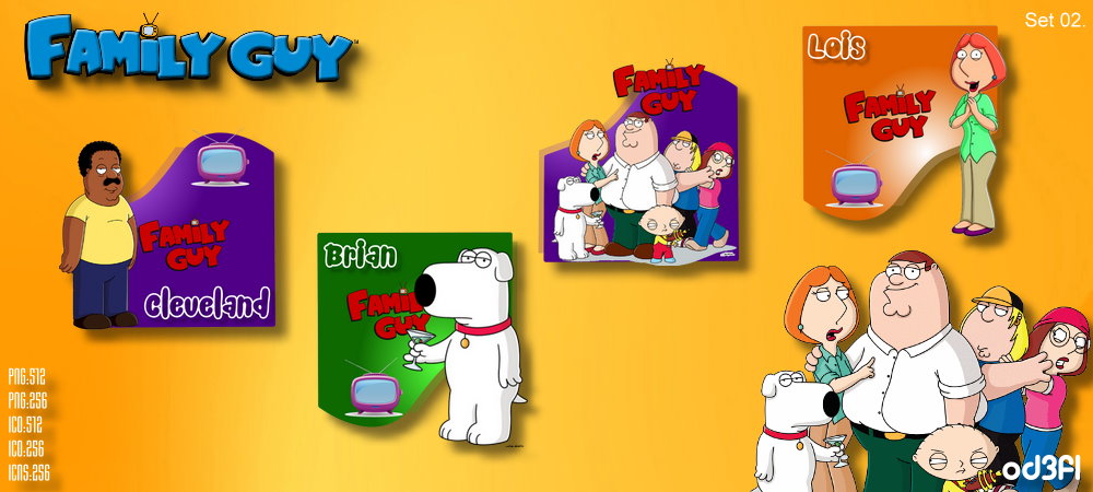 Family Guy Set 03 by od3f1 on DeviantArt