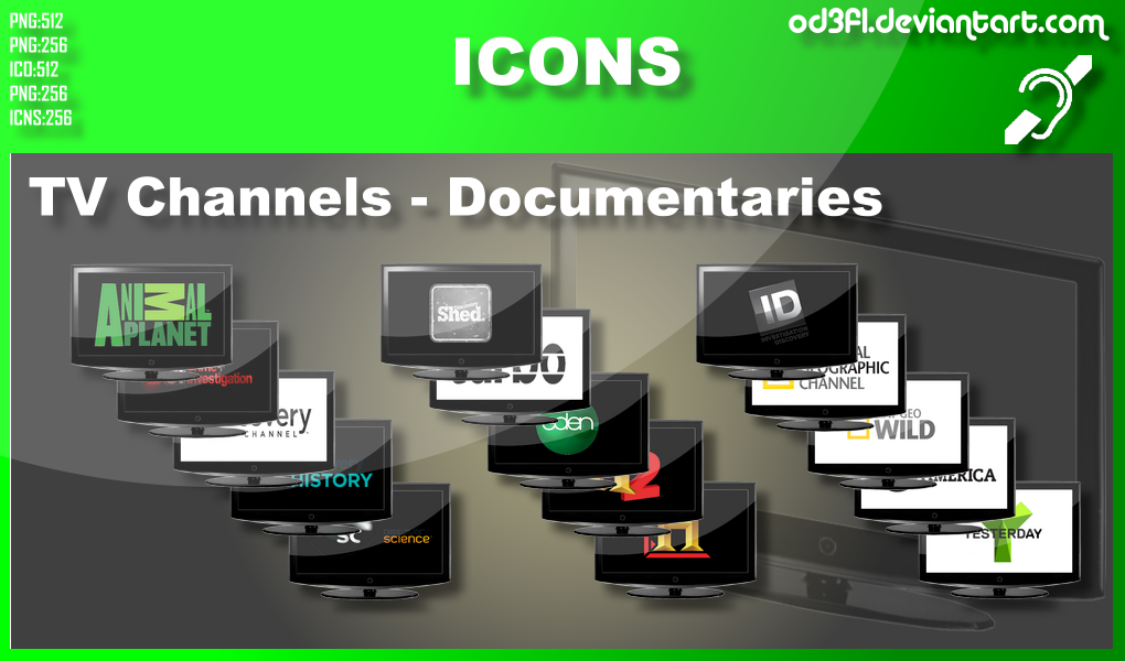 TV Channel Icons - Documentaries by od3f1 on DeviantArt