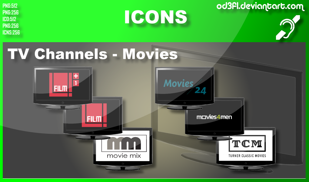 TV Channel Icons - Movies by od3f1 on DeviantArt