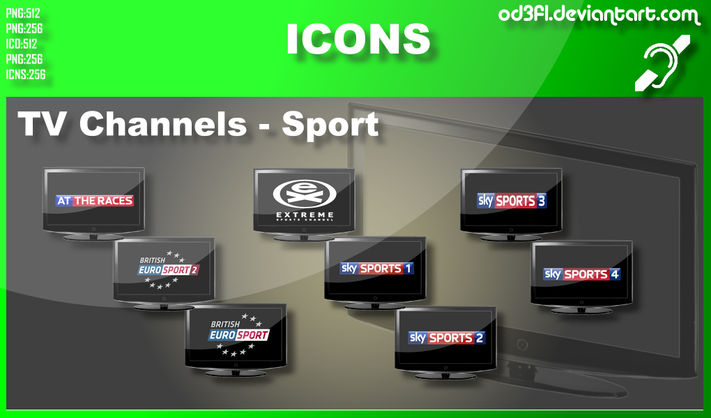 TV Channel Icons - Sports by od3f1 on DeviantArt