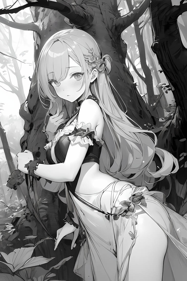 The girl in white by KofiLove on DeviantArt